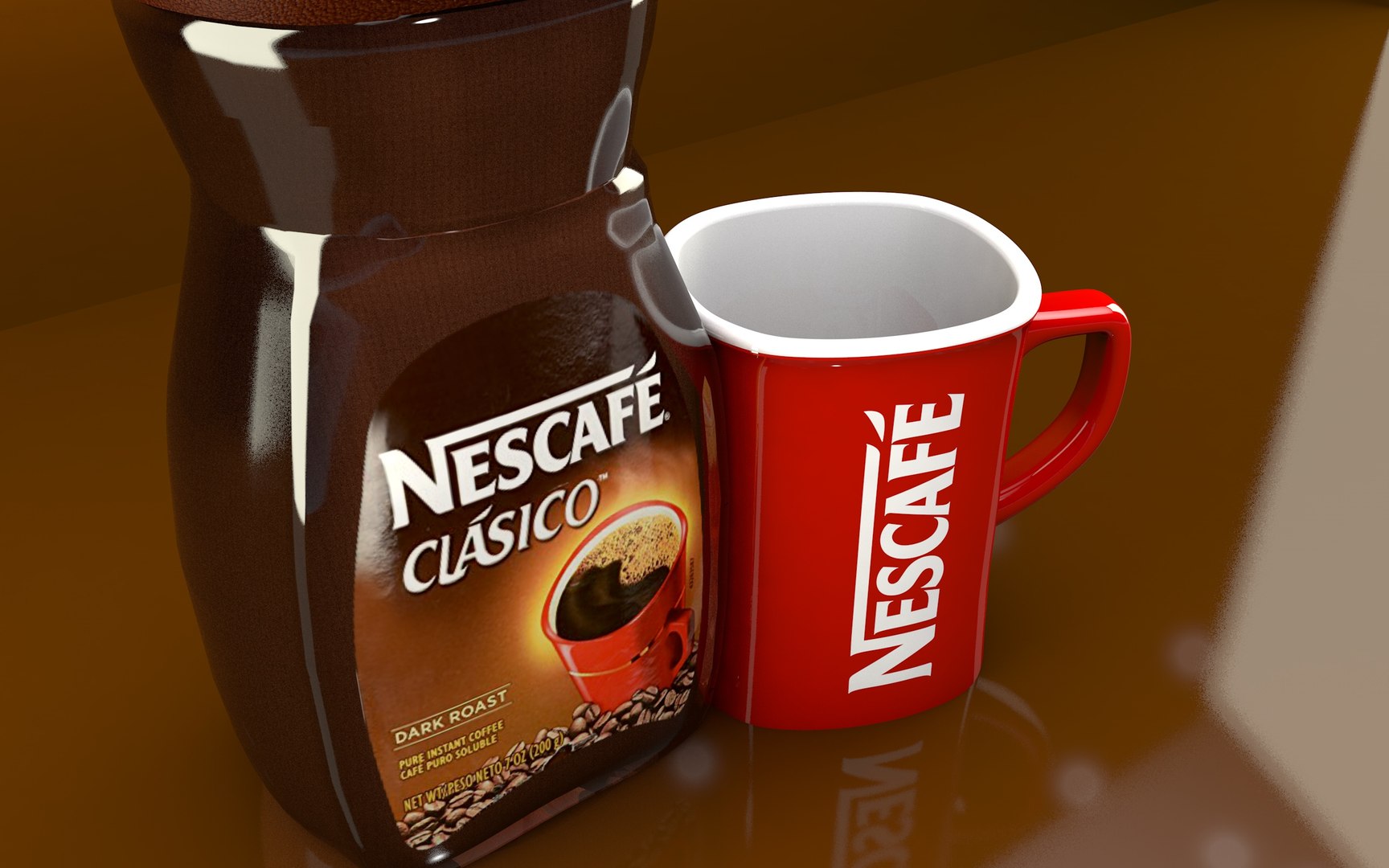 Nescafe Jar Mug Model - TurboSquid 1266840