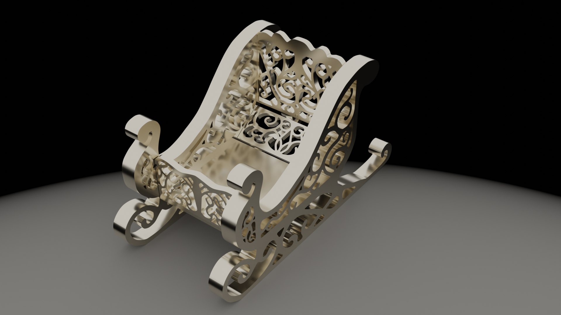 Santas Sleigh 3D print model 3D model - TurboSquid 1995677