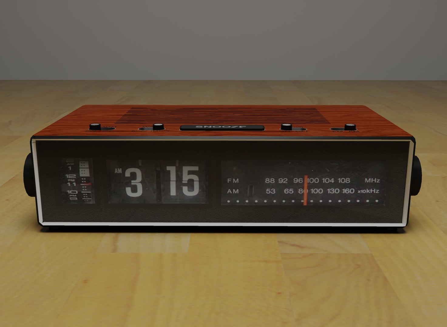 3d alarm clock radio