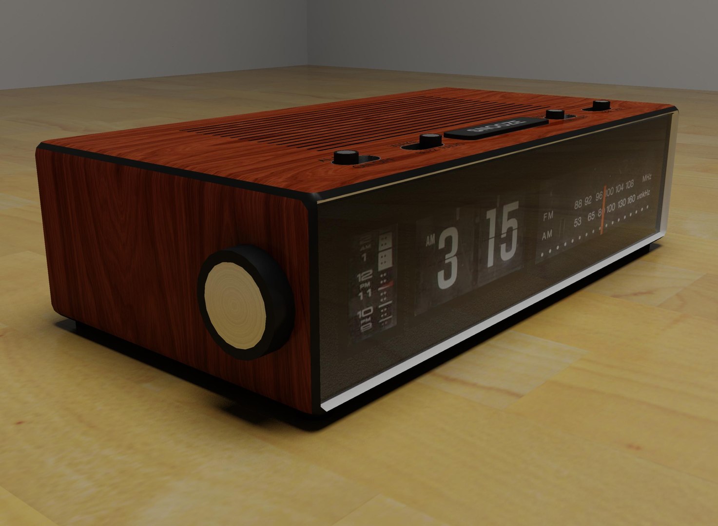3d alarm clock radio