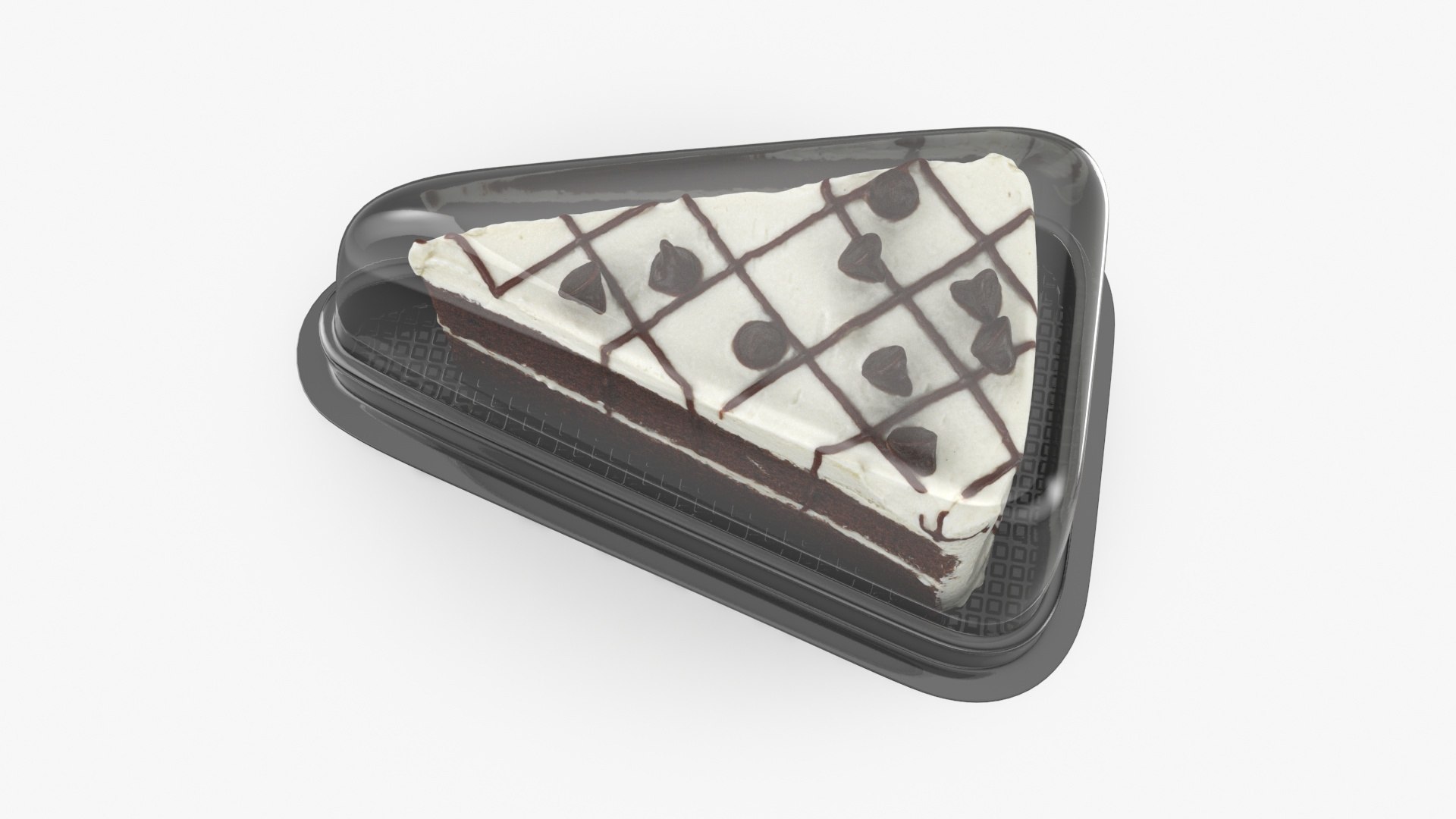 3D White Chocolate Cake Triangle Box - TurboSquid 2187652