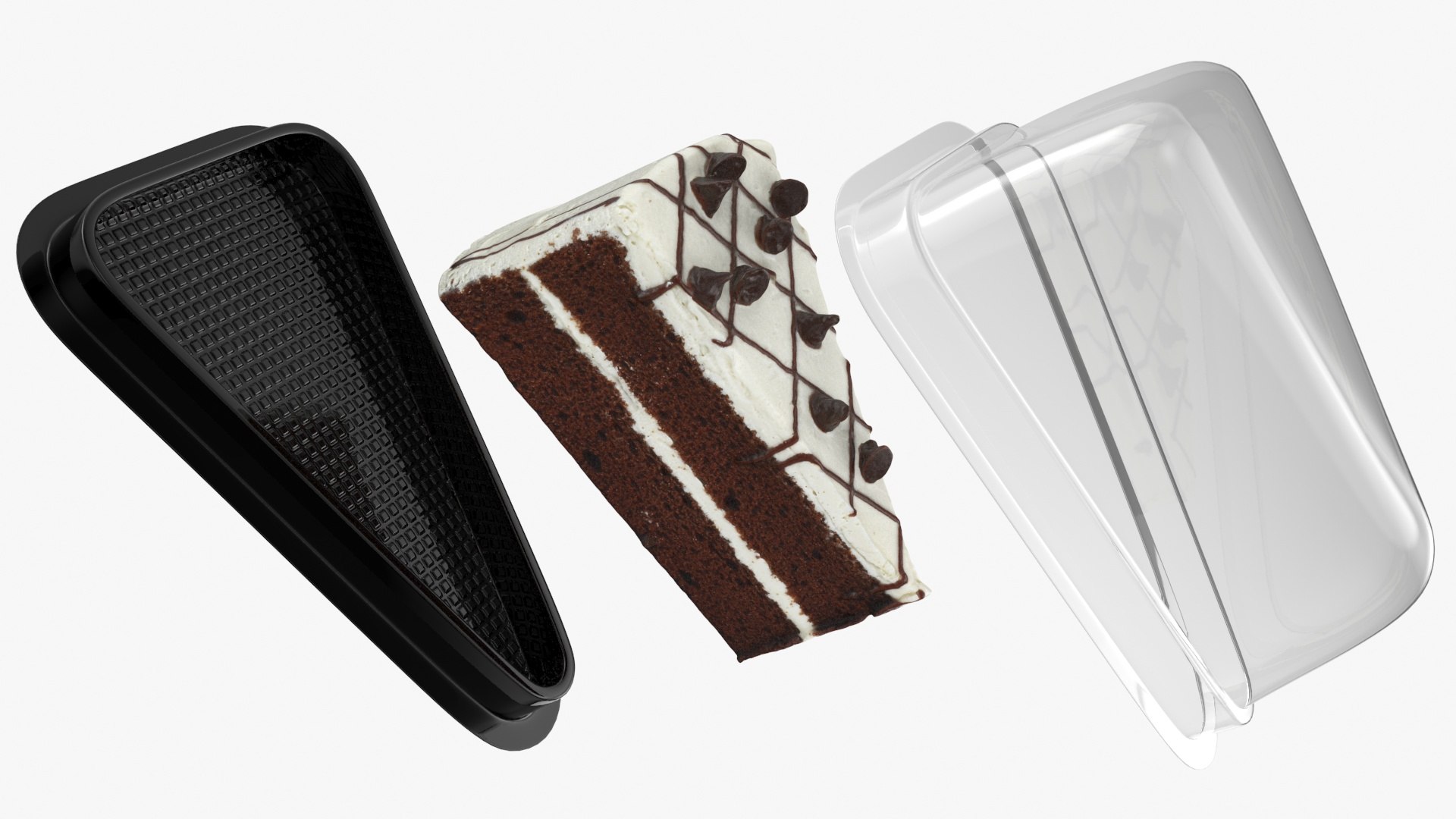 3D White Chocolate Cake Triangle Box - TurboSquid 2187652