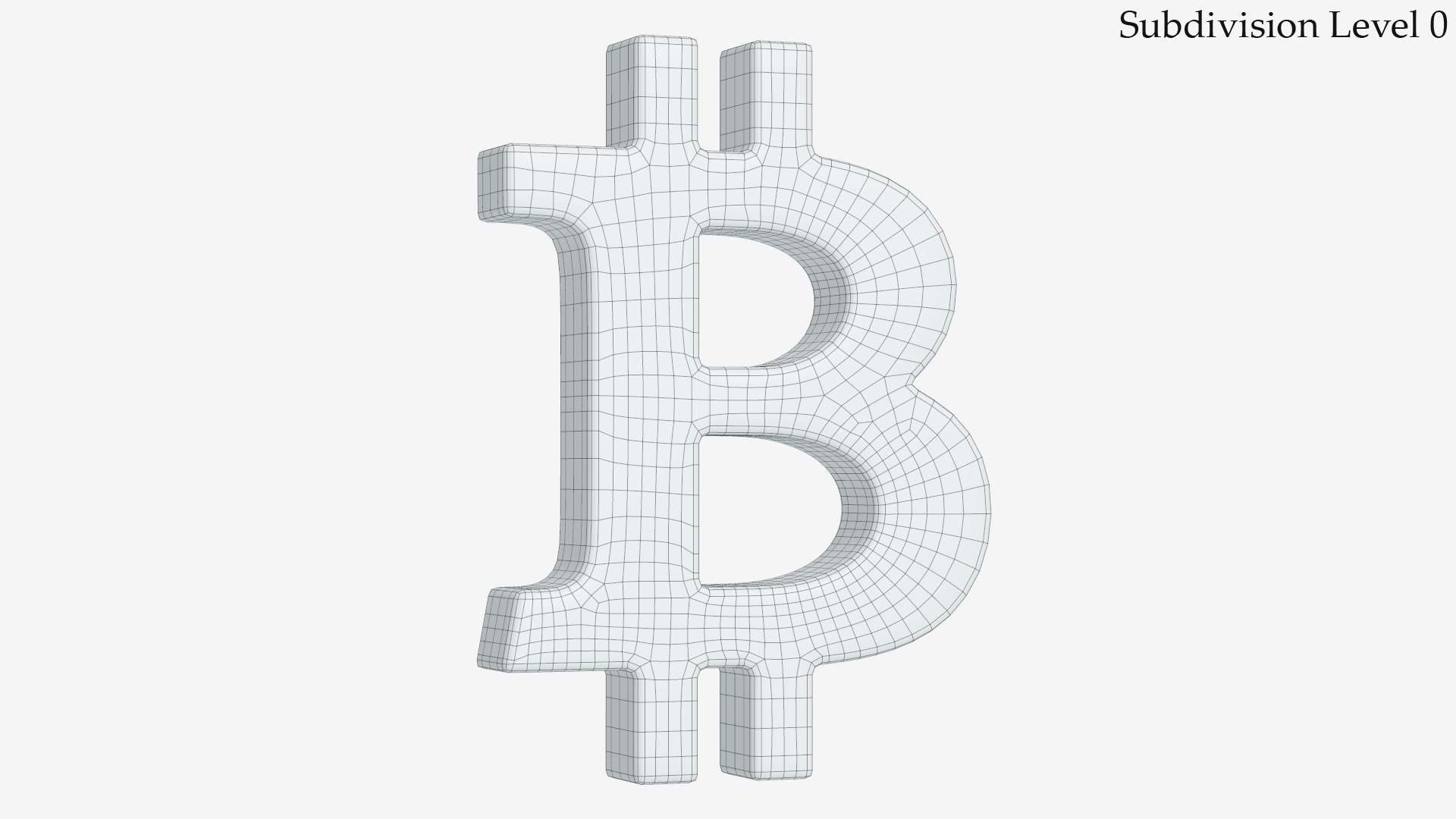 Bitcoin Logo 2 3D Model - TurboSquid 1808472
