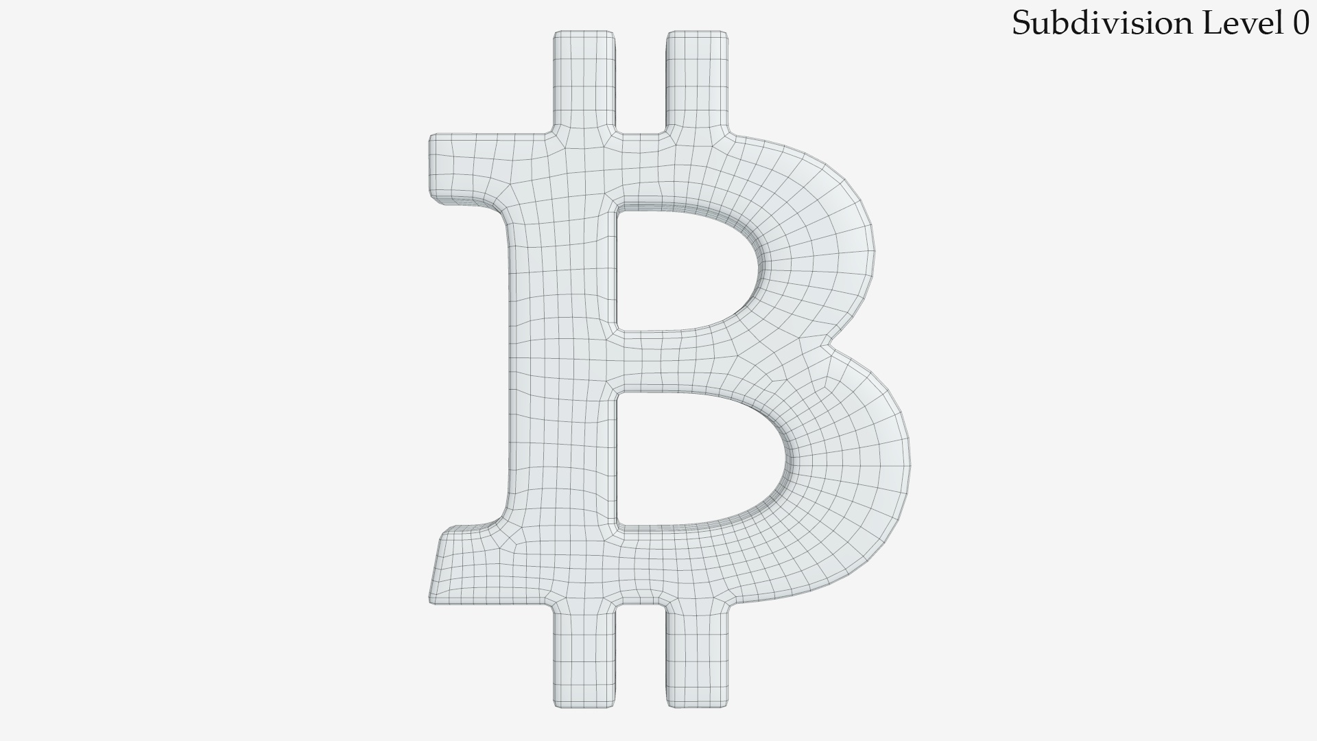 Bitcoin Logo 2 3D Model - TurboSquid 1808472