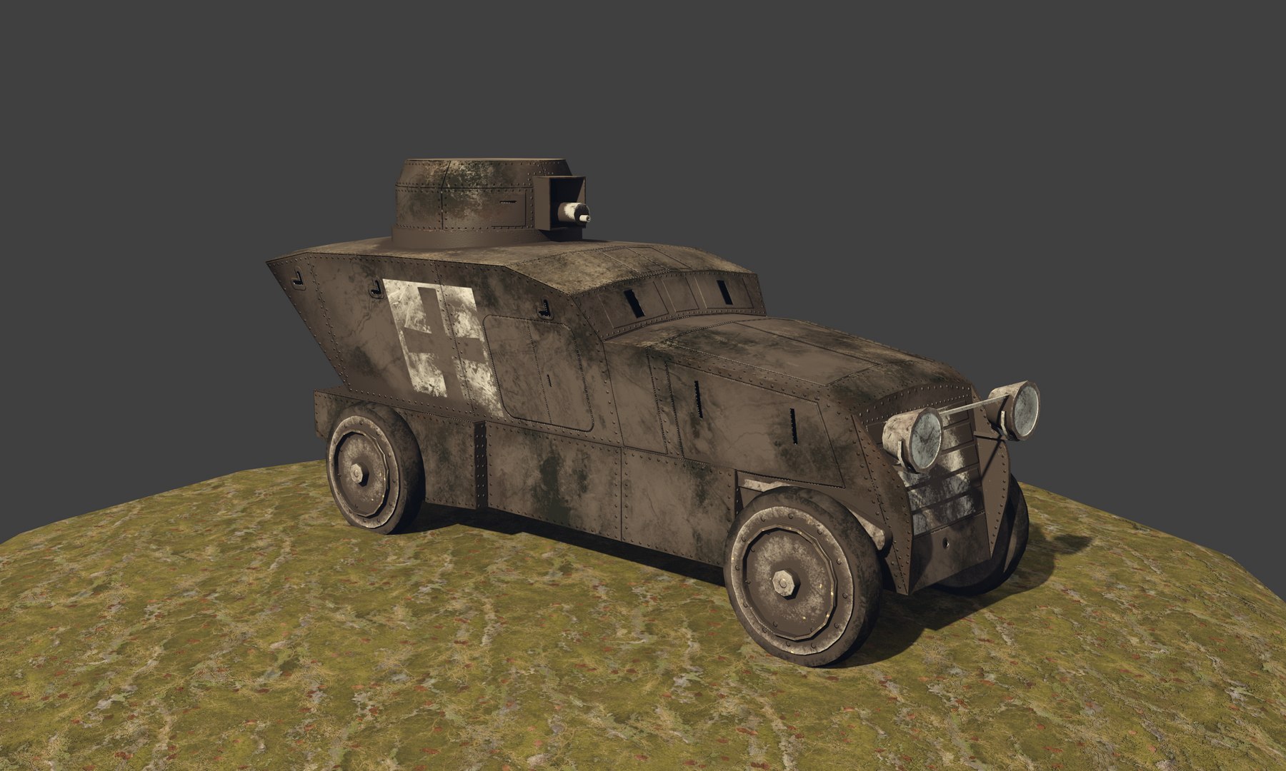 Panzerauto Romfell 3D Model - TurboSquid 1454569