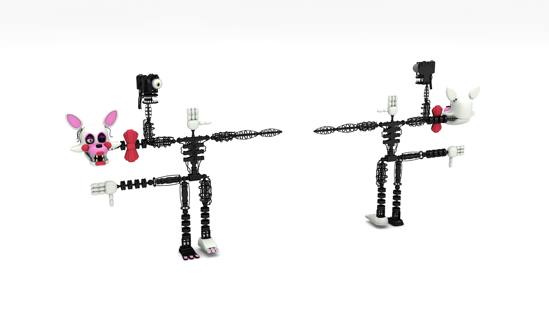 3D FNAF Broken Mangle Model - TurboSquid 2363205