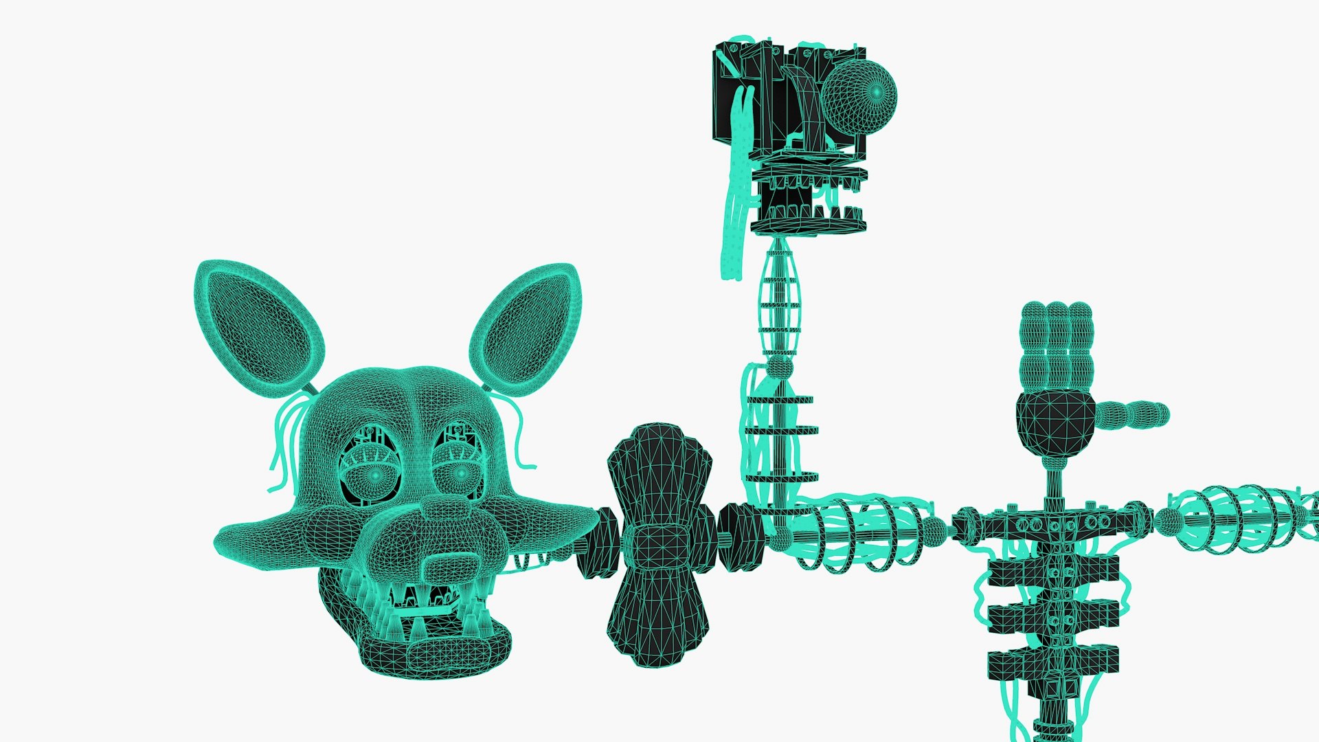 3D FNAF Broken Mangle Model - TurboSquid 2363205