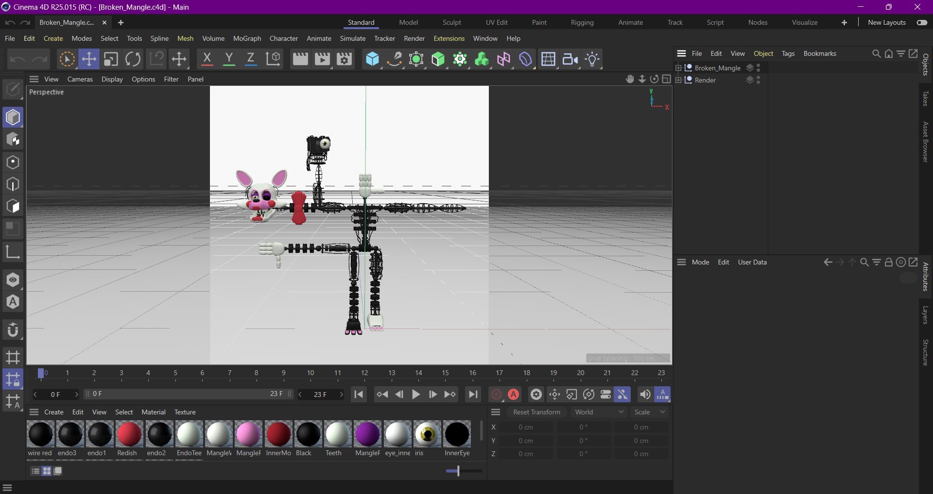 3D FNAF Broken Mangle Model - TurboSquid 2363205