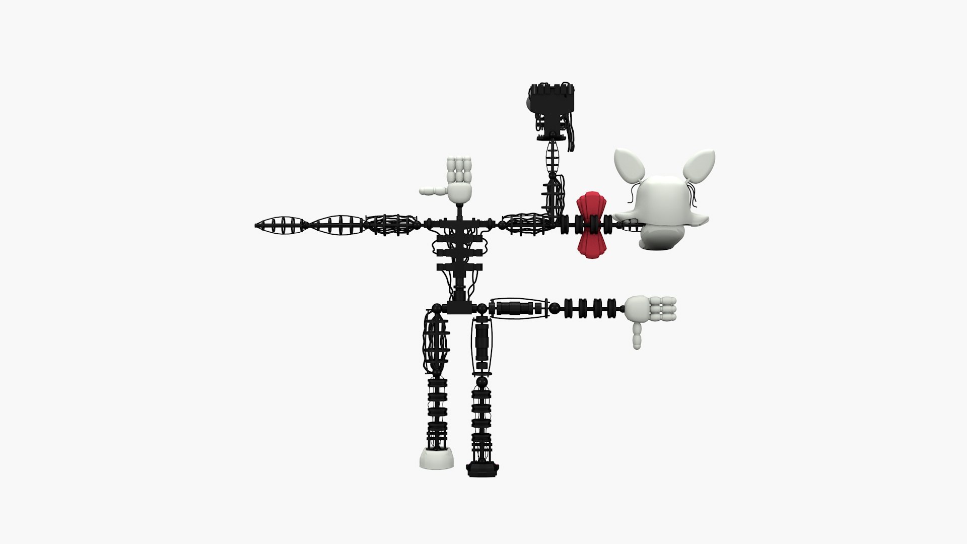 3D FNAF Broken Mangle Model - TurboSquid 2363205