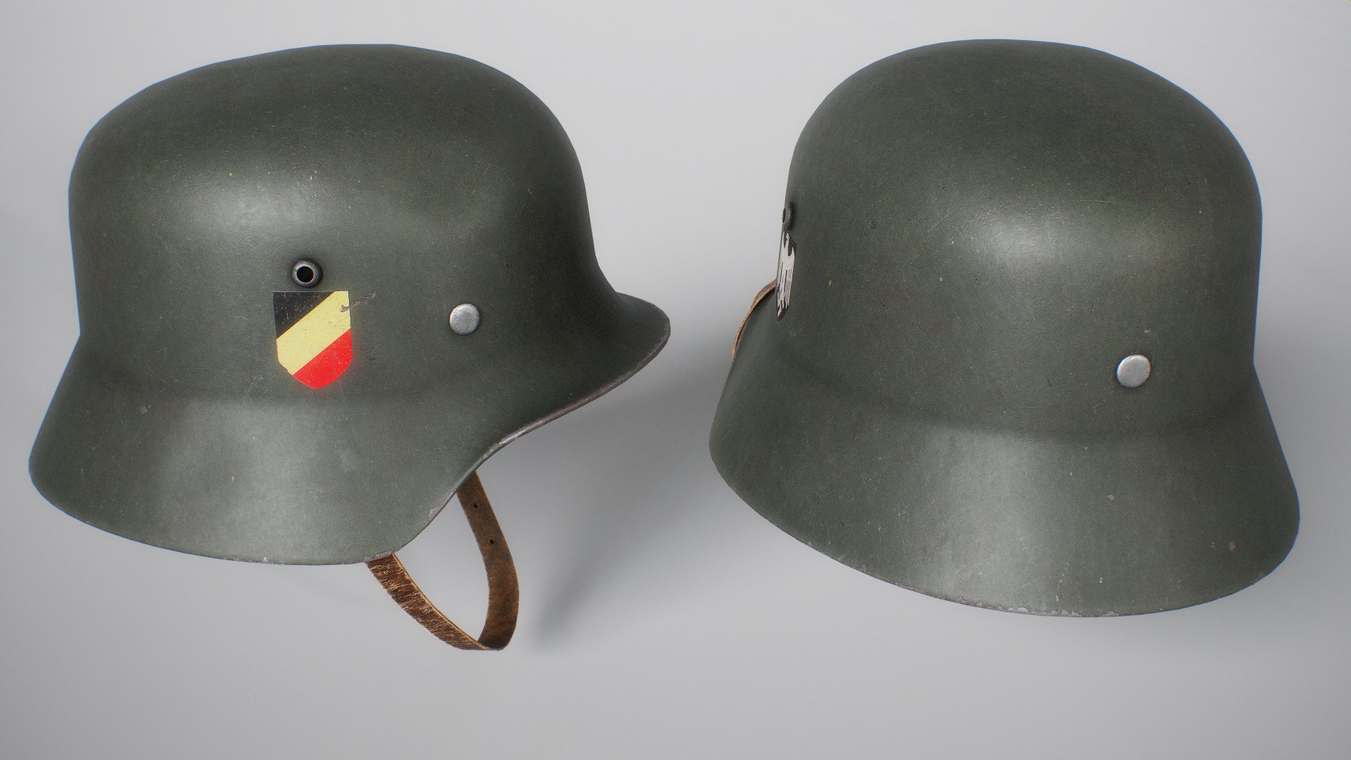 German Helmet World War II 3D Model - TurboSquid 2164952