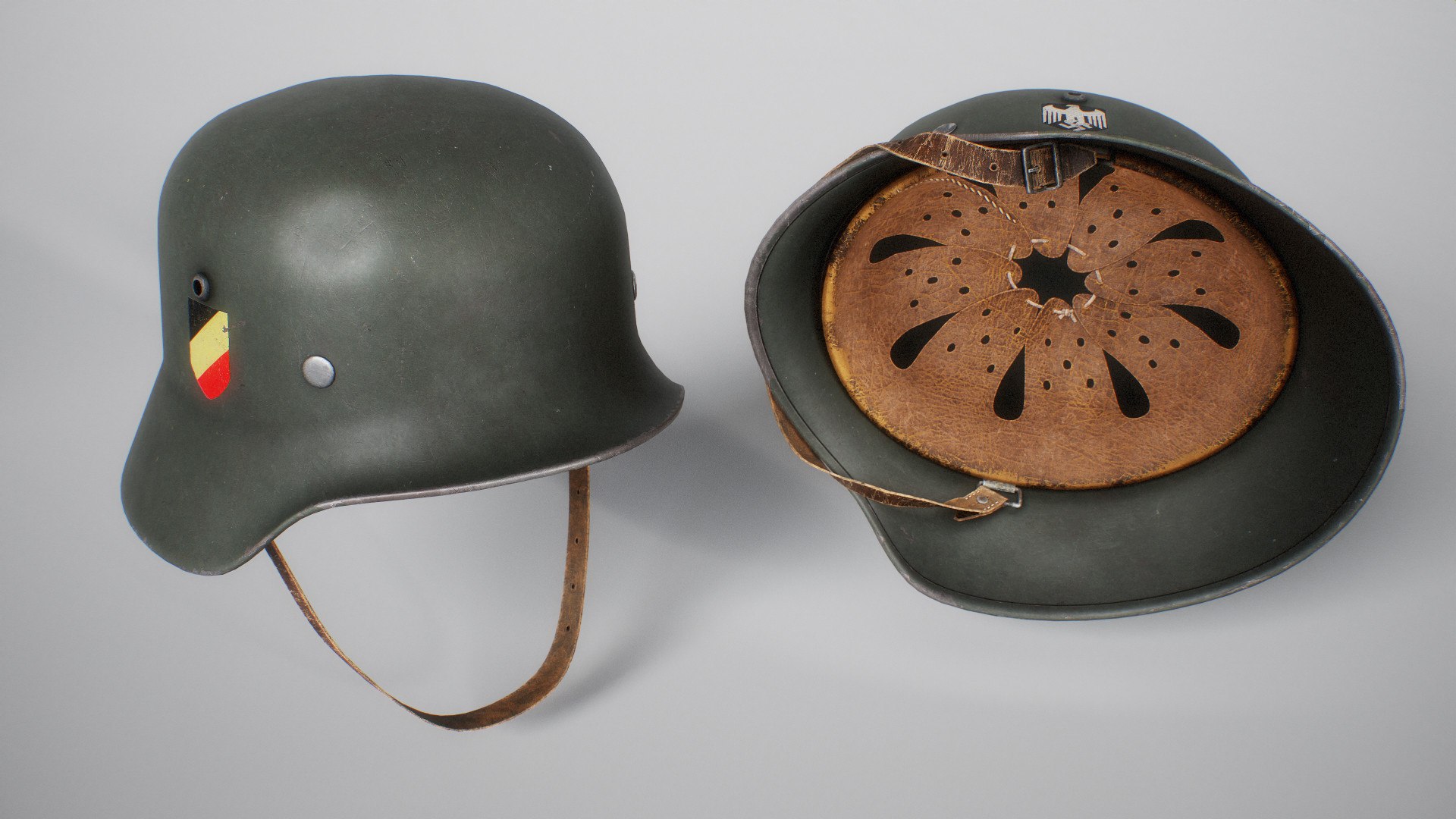 German Helmet World War II 3D Model - TurboSquid 2164952