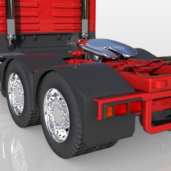 3d model mack pinnacle truck