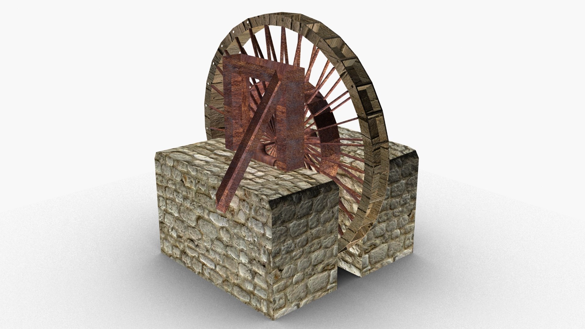3D Water Wheel Model - TurboSquid 1676246