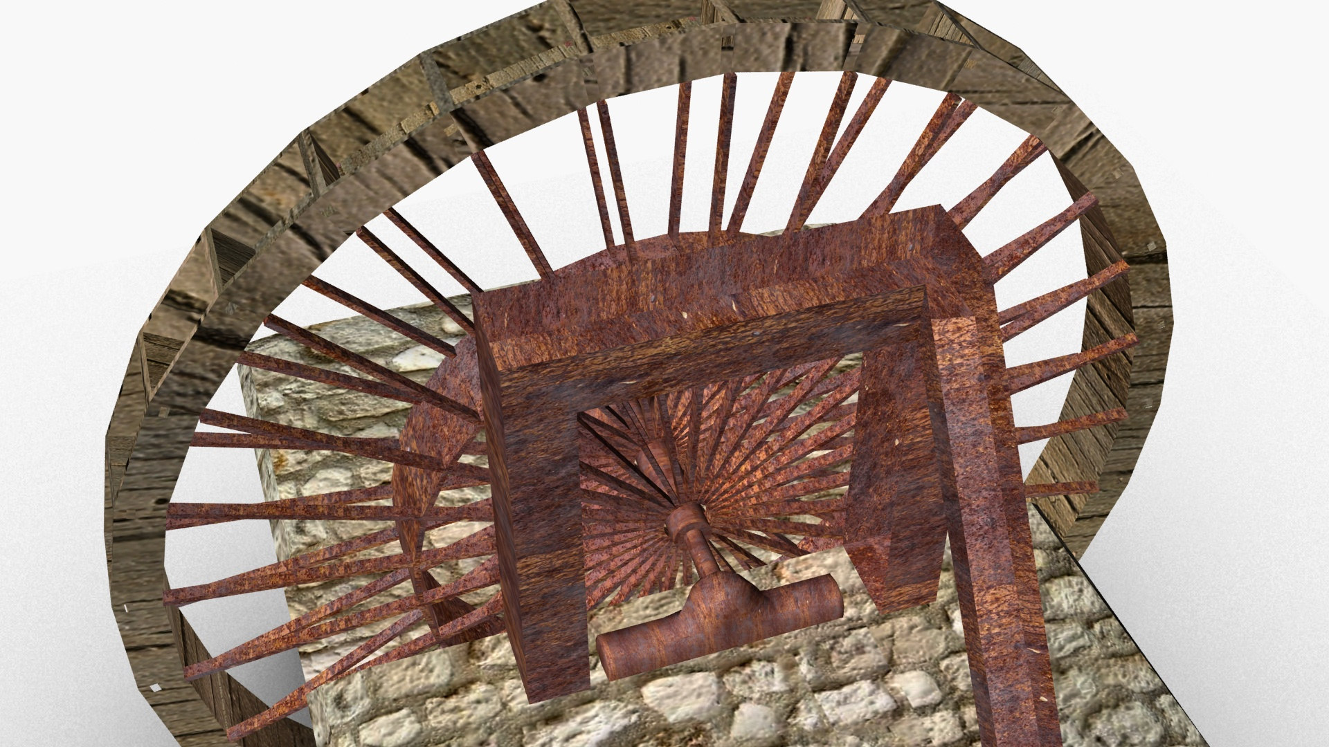 3D water wheel model - TurboSquid 1676246