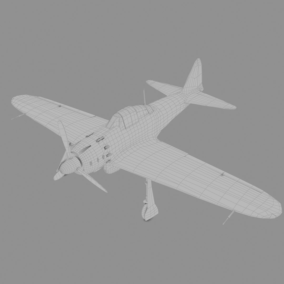 3D Mitsubishi A6m Zero - - TurboSquid 1419434