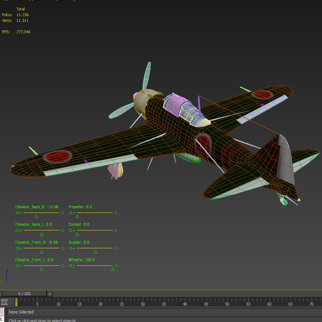 3D Mitsubishi A6m Zero - - TurboSquid 1419434