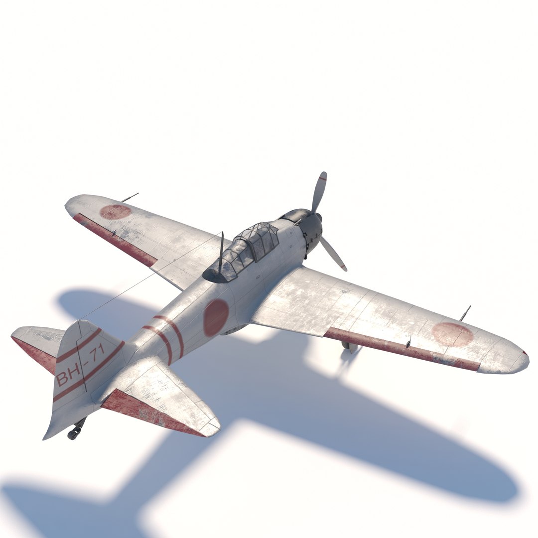 3D Mitsubishi A6m Zero - - TurboSquid 1419434