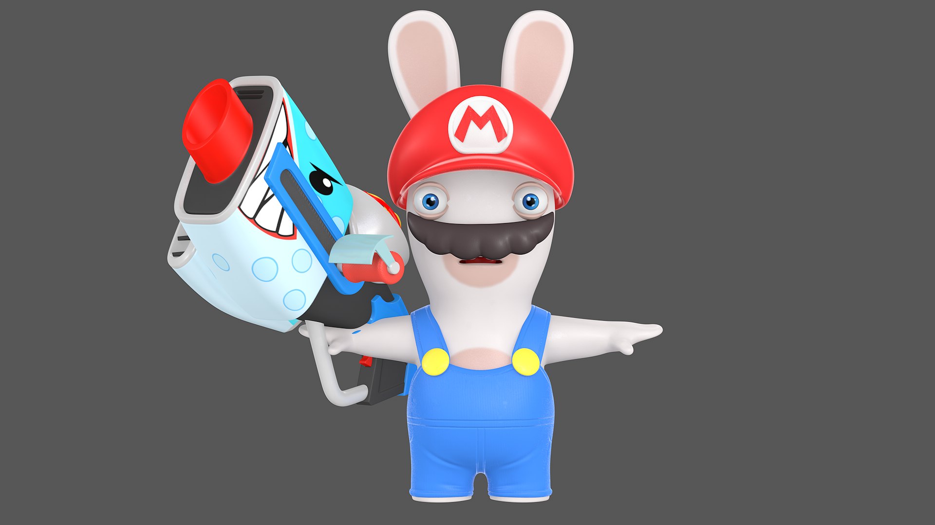 3D Boomshot weapon Rabbid Mario Character 8K Kingdom Battle model ...