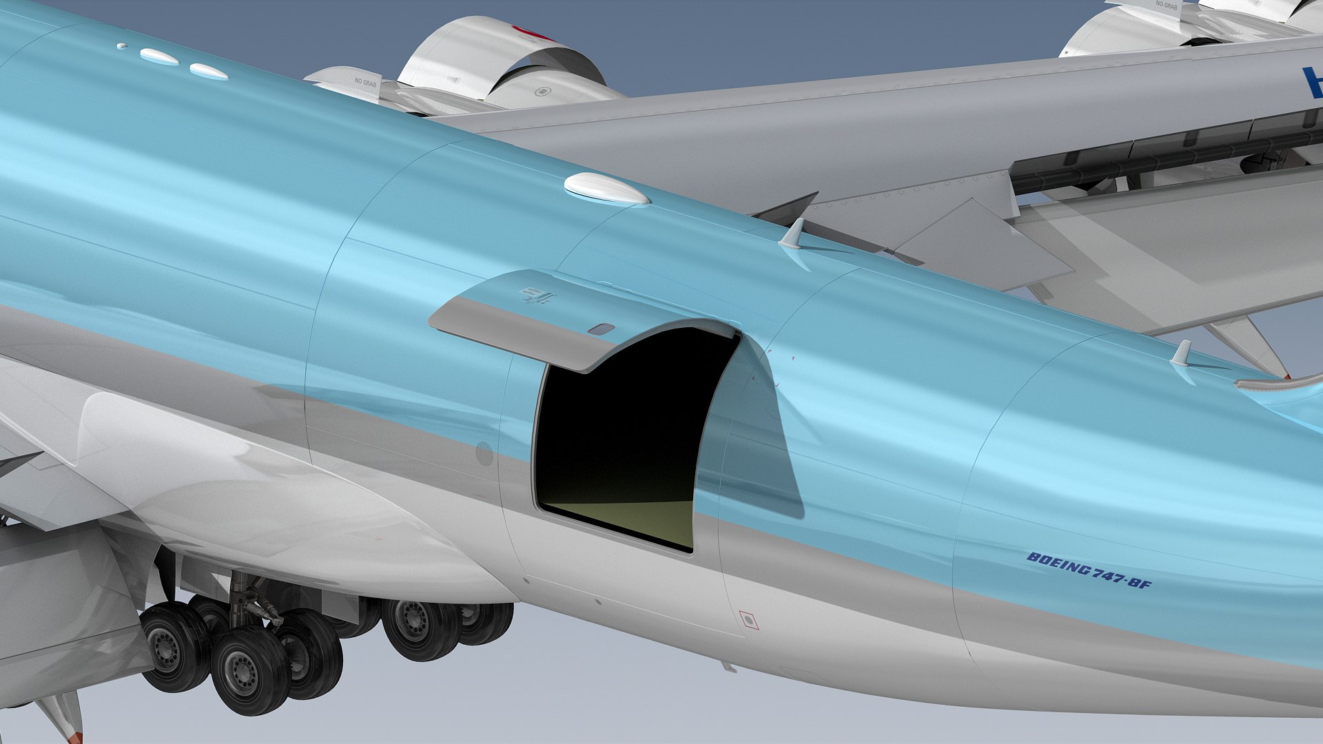 Boeing 747-8F Korean Air Cargo 3D model - TurboSquid 2157212