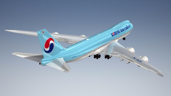 modelo 3d Boeing 747-8F Carga aérea coreana - TurboSquid 2157212