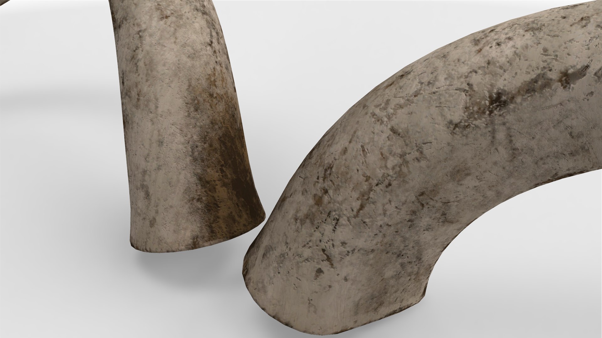 Rolled Horns 01 3D Model - TurboSquid 2307135