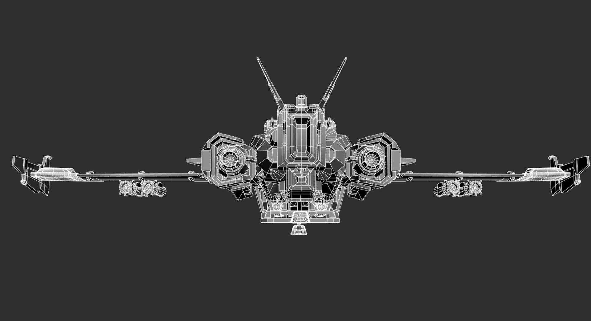 3D Battle Space Ship Highpoly Asset - TurboSquid 2100728