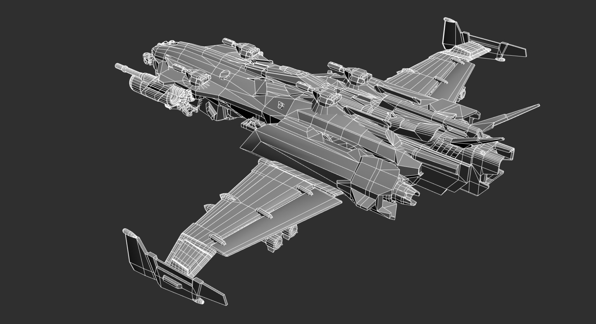 3D Battle Space Ship Highpoly Asset - TurboSquid 2100728