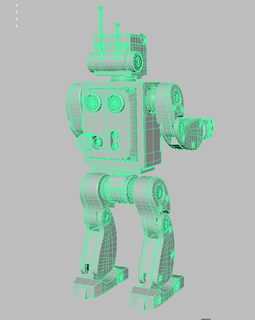 3D Cartoon Robot Model - TurboSquid 1504412