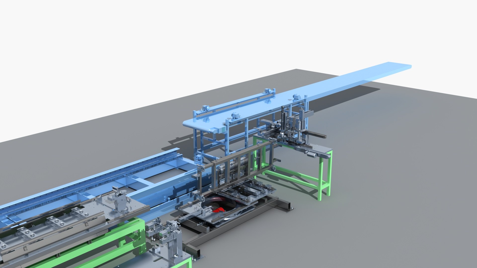 Industrial Equipment 36 - Automatic Production Line 3D model ...