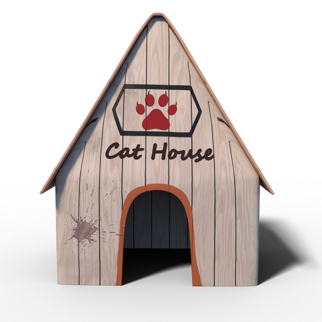 3D Cat House Model - TurboSquid 2061762
