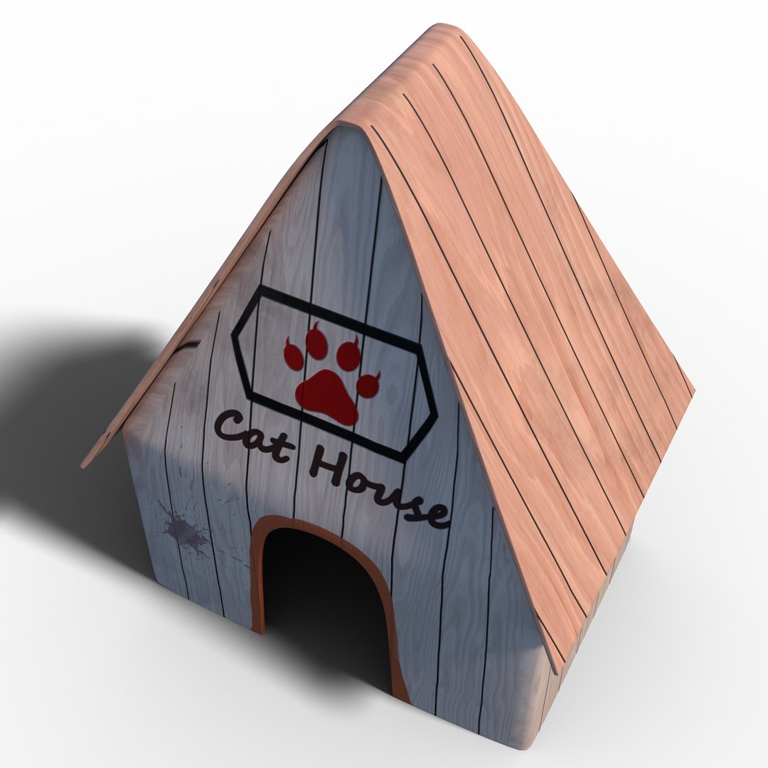 3D Cat House Model - TurboSquid 2061762