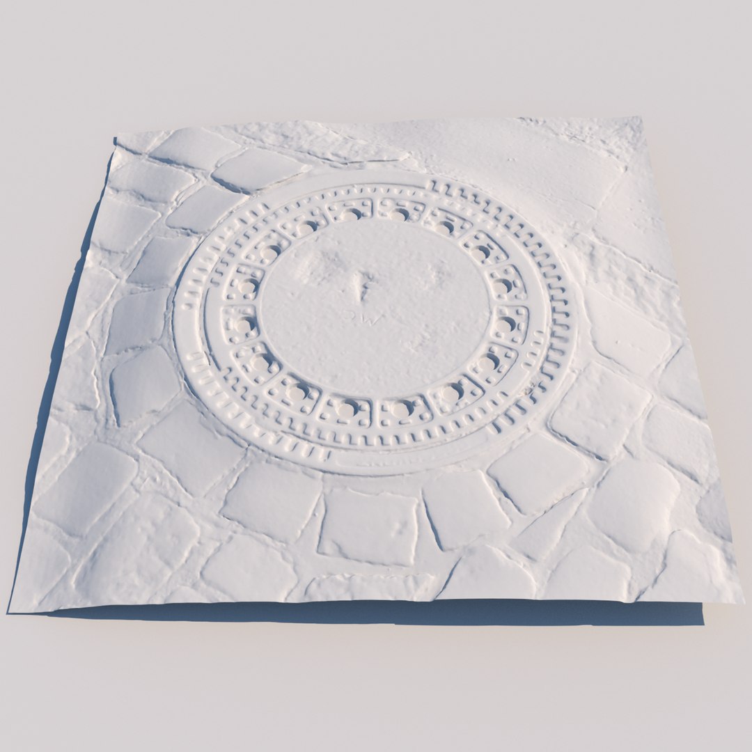 Photo Scanned Manhole Model | 1143439 | TurboSquid