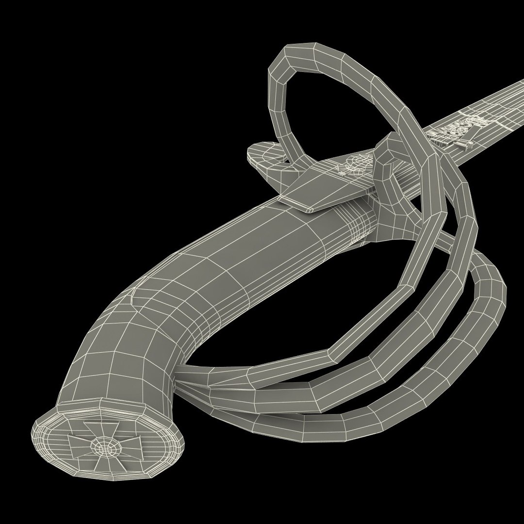 3d model of sword v8