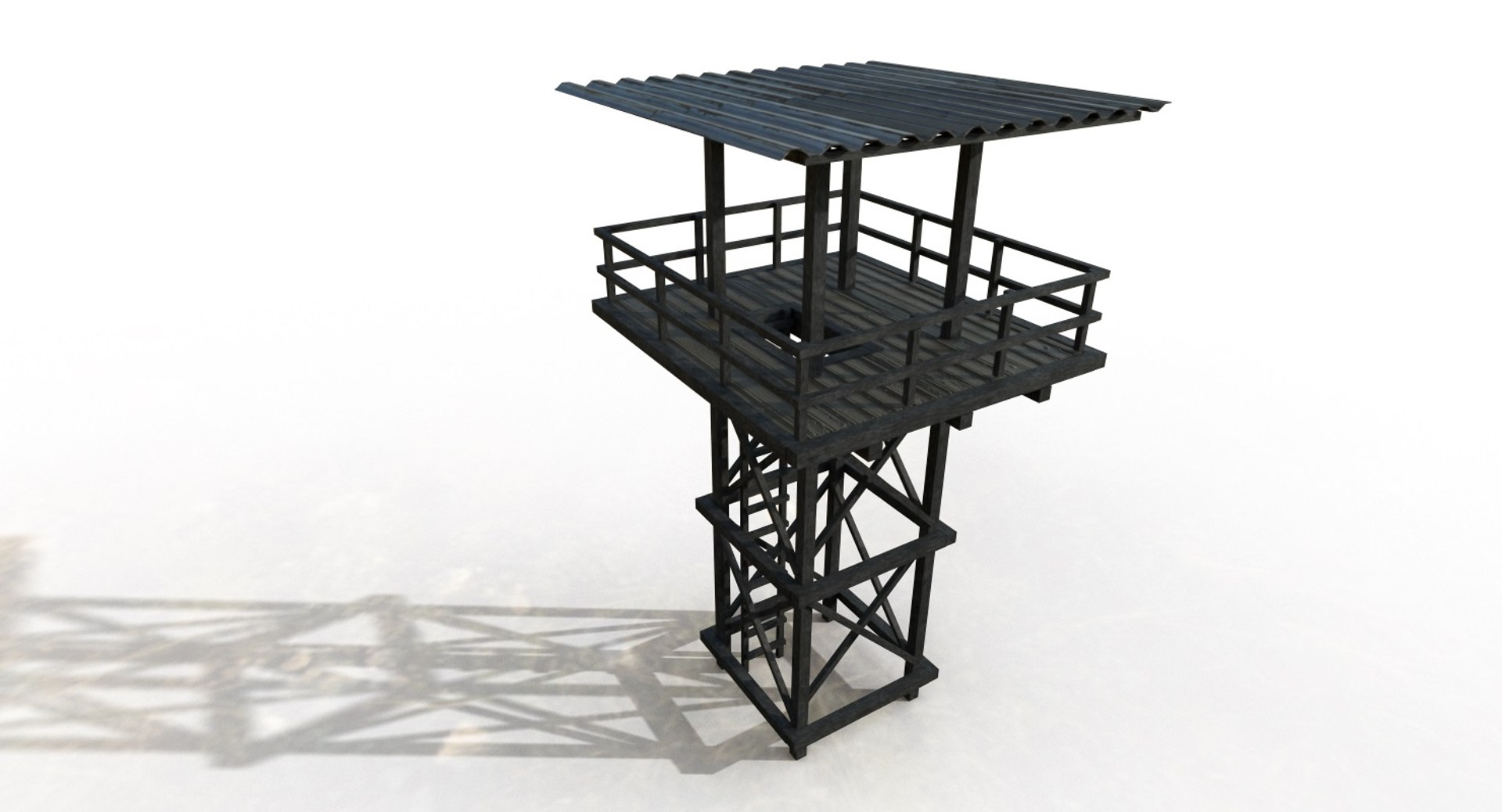 Watchtower Architecture 3D Model - TurboSquid 1286746