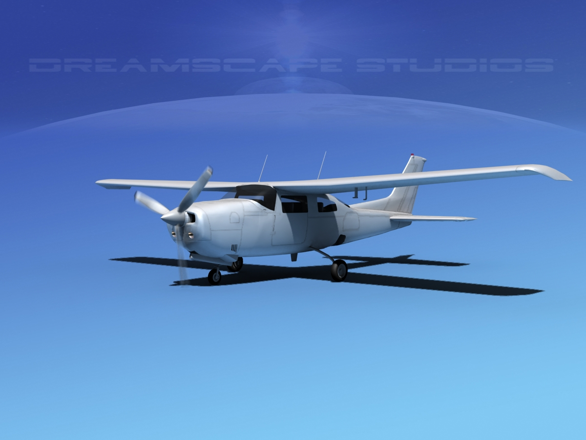 3d obj cockpit cessna 210 centurion