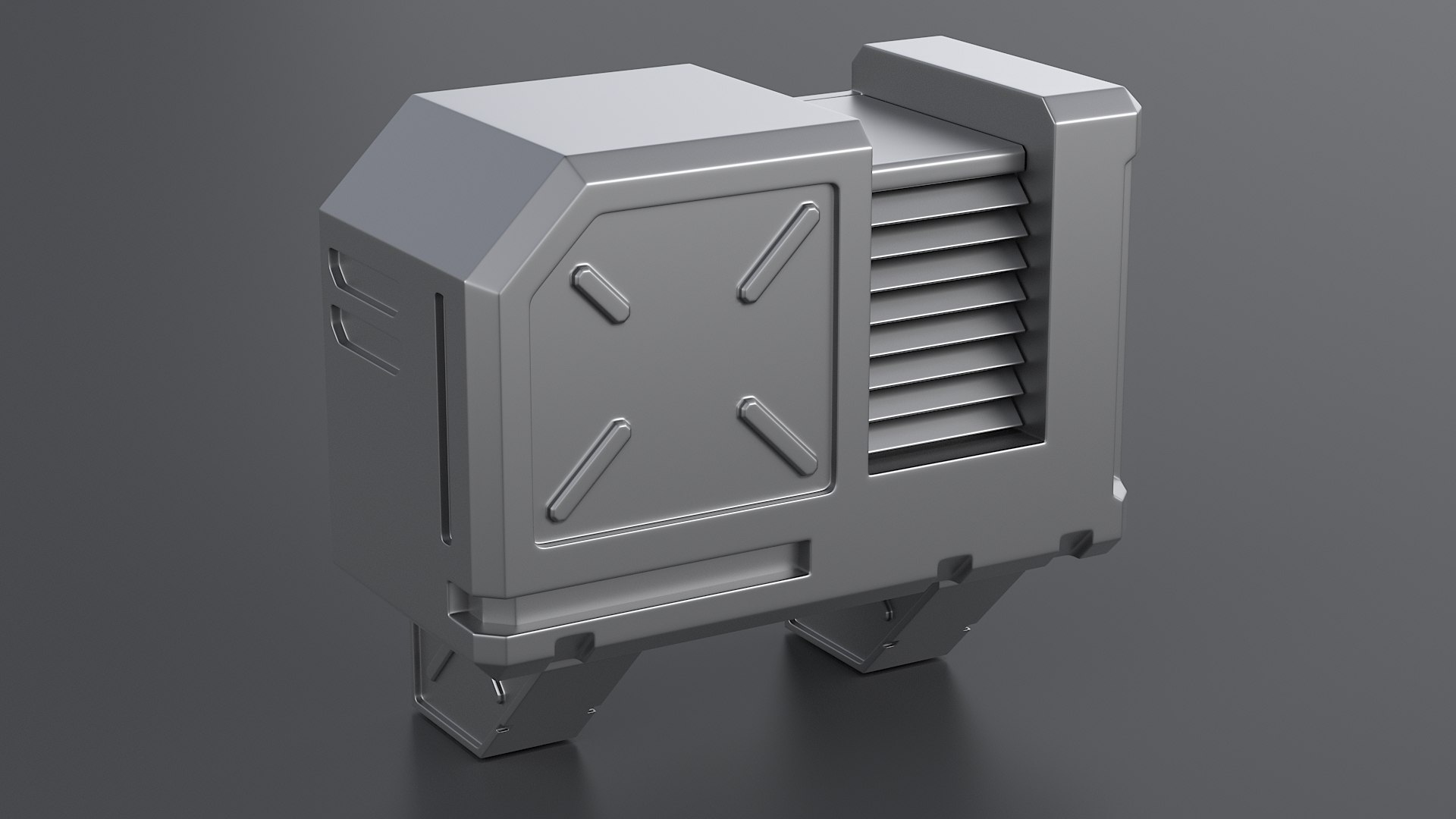 Sci-Fi Ventilation Unit 03 Subdivision Ready 3D Model - TurboSquid 2164996