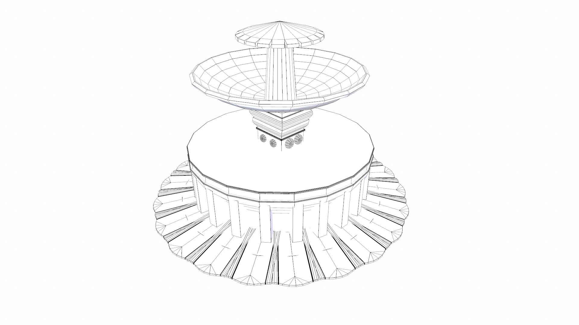 3D Water Fountain Model - TurboSquid 2393473
