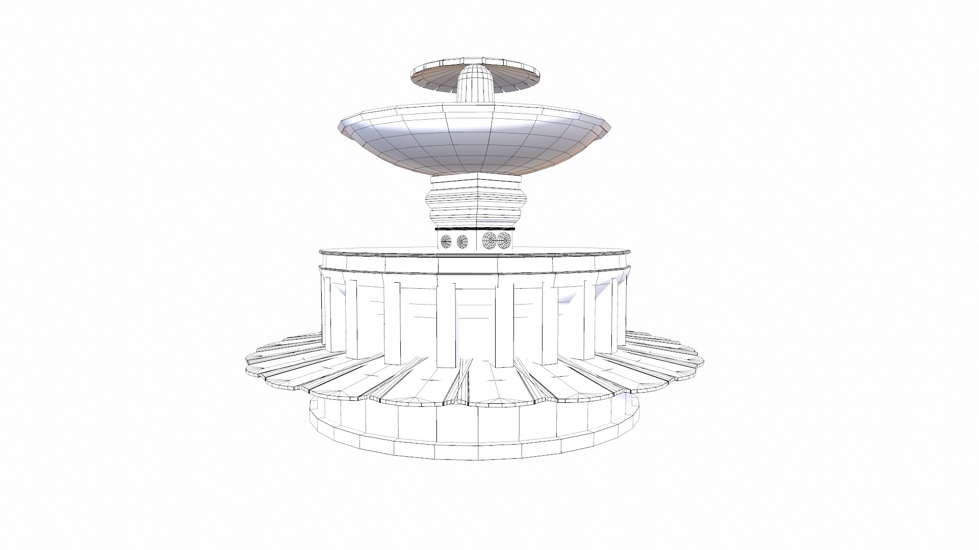 3D Water Fountain Model - TurboSquid 2393473