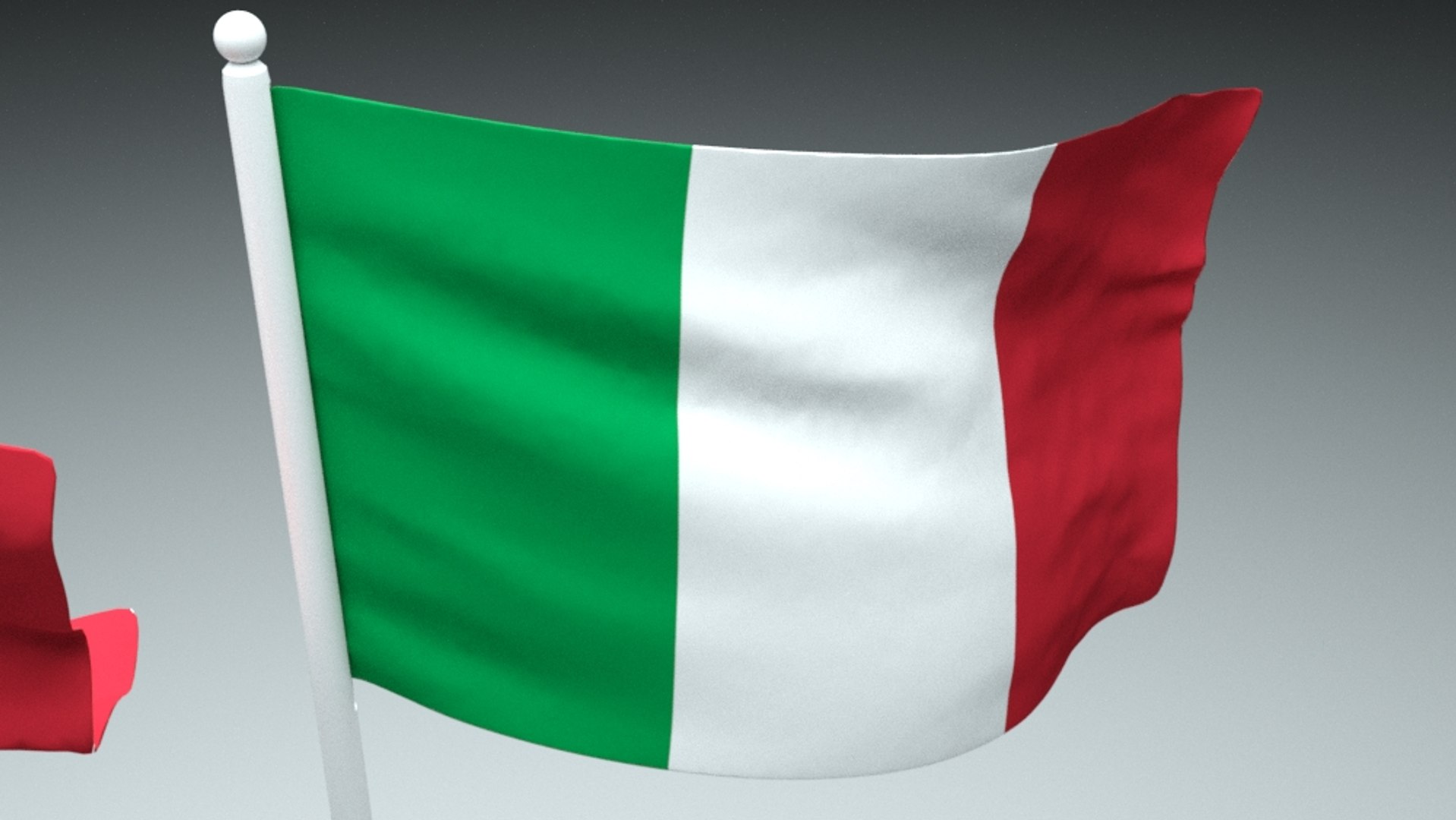 3D Flag Italy Model - TurboSquid 1594577