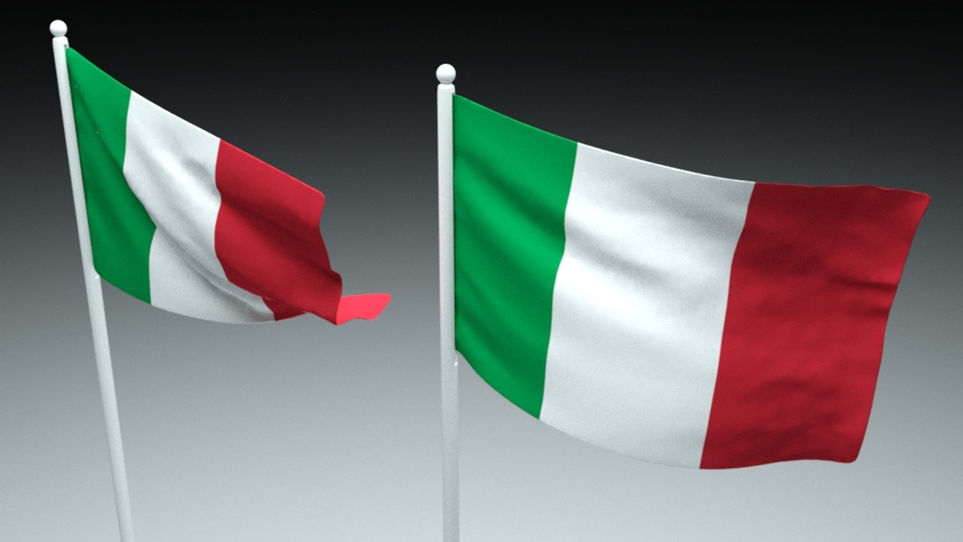 3D Flag Italy Model - TurboSquid 1594577