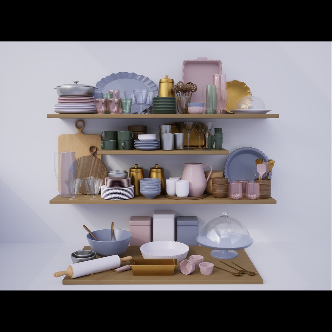 Kitchenware and Baking Collection 3D model - TurboSquid 2014084
