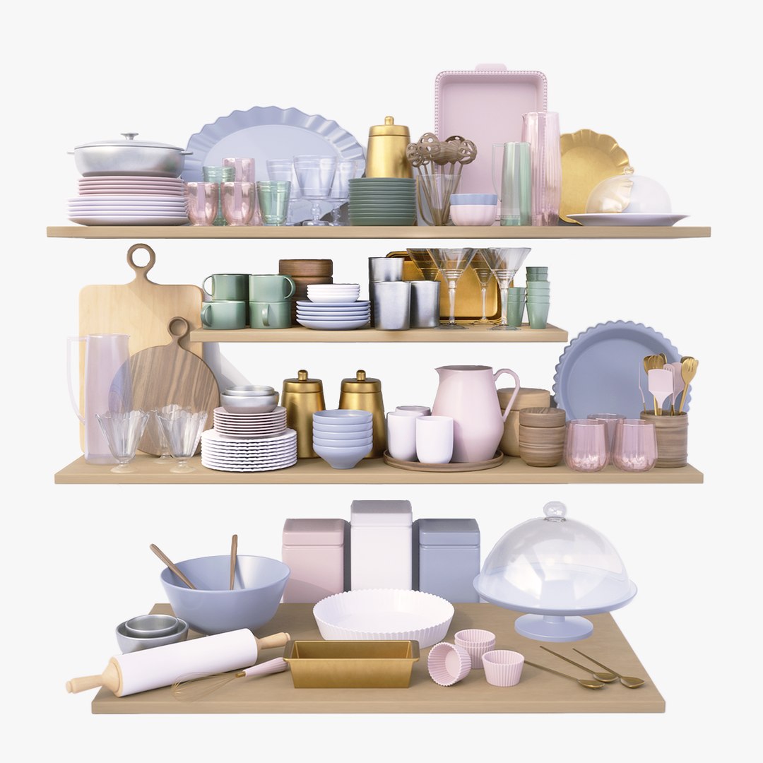 Kitchenware and Baking Collection 3D model - TurboSquid 2014084