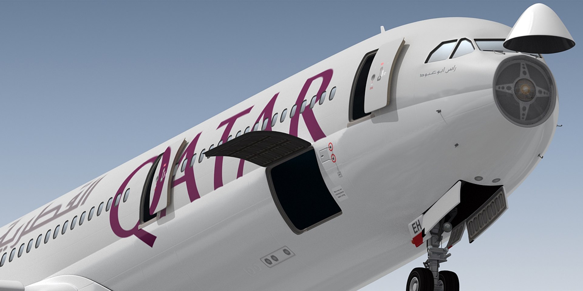 3D airbus a330-300 qatar airways | 1145471 | TurboSquid