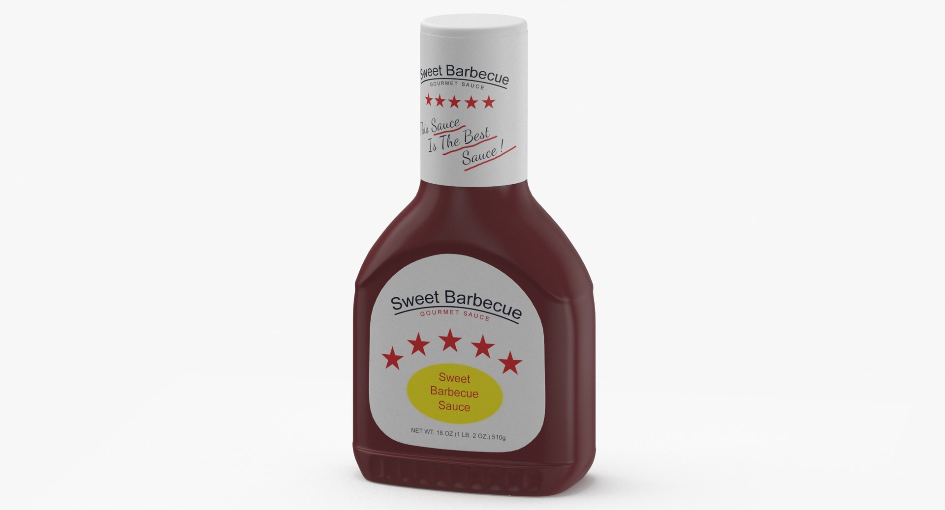 BBQ Sauce Blank and Generic Label 3D model - TurboSquid 2135752