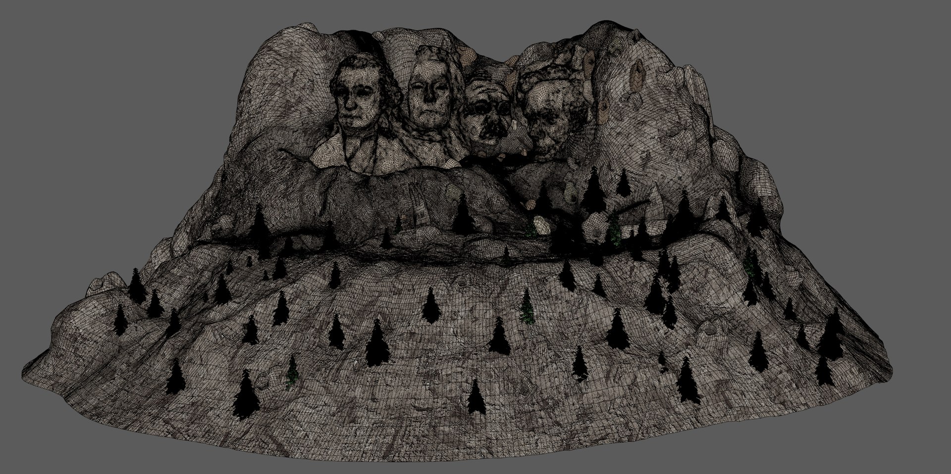 Mount Rushmore 3D Model - TurboSquid 2434586