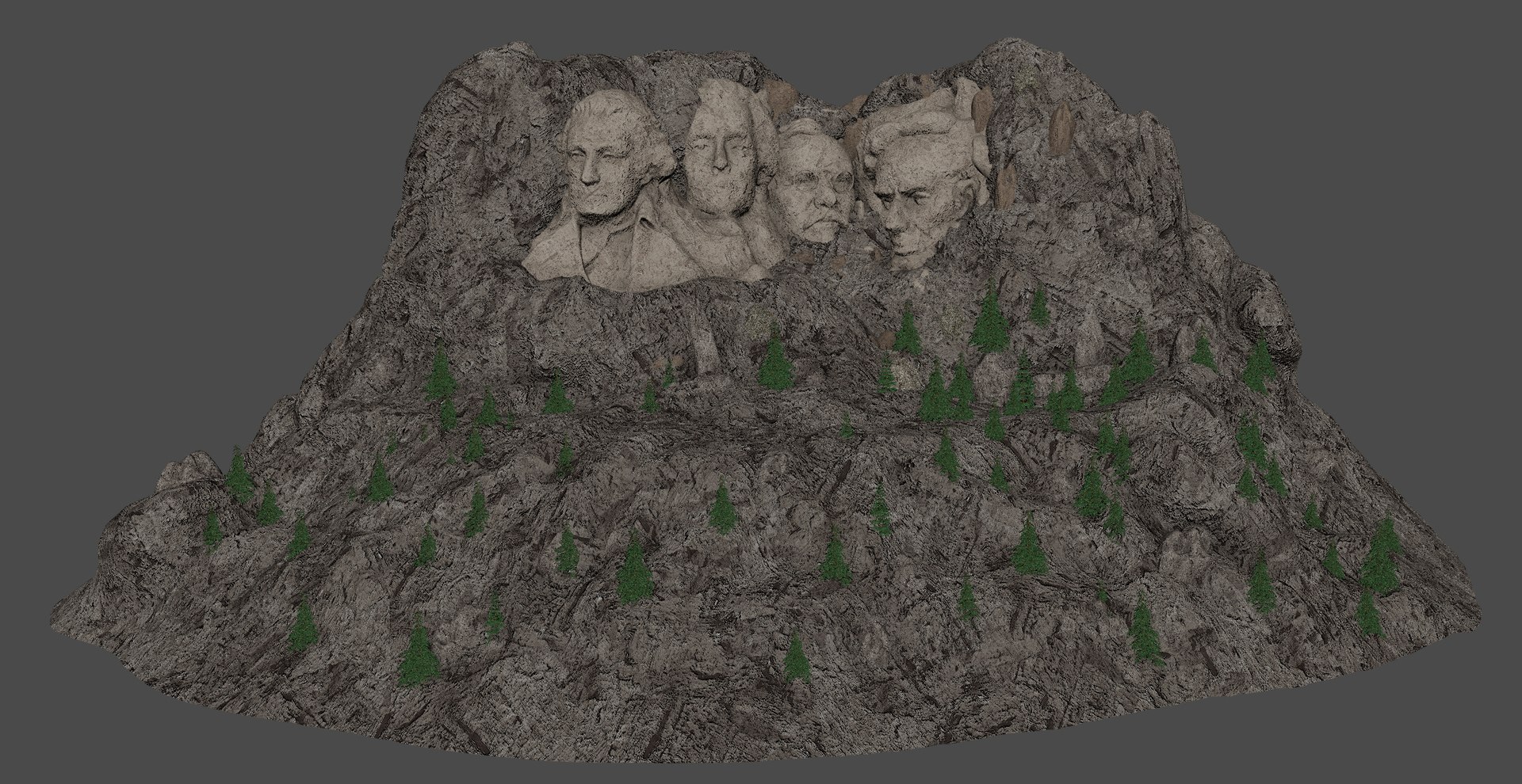 Mount Rushmore 3D Model - TurboSquid 2434586