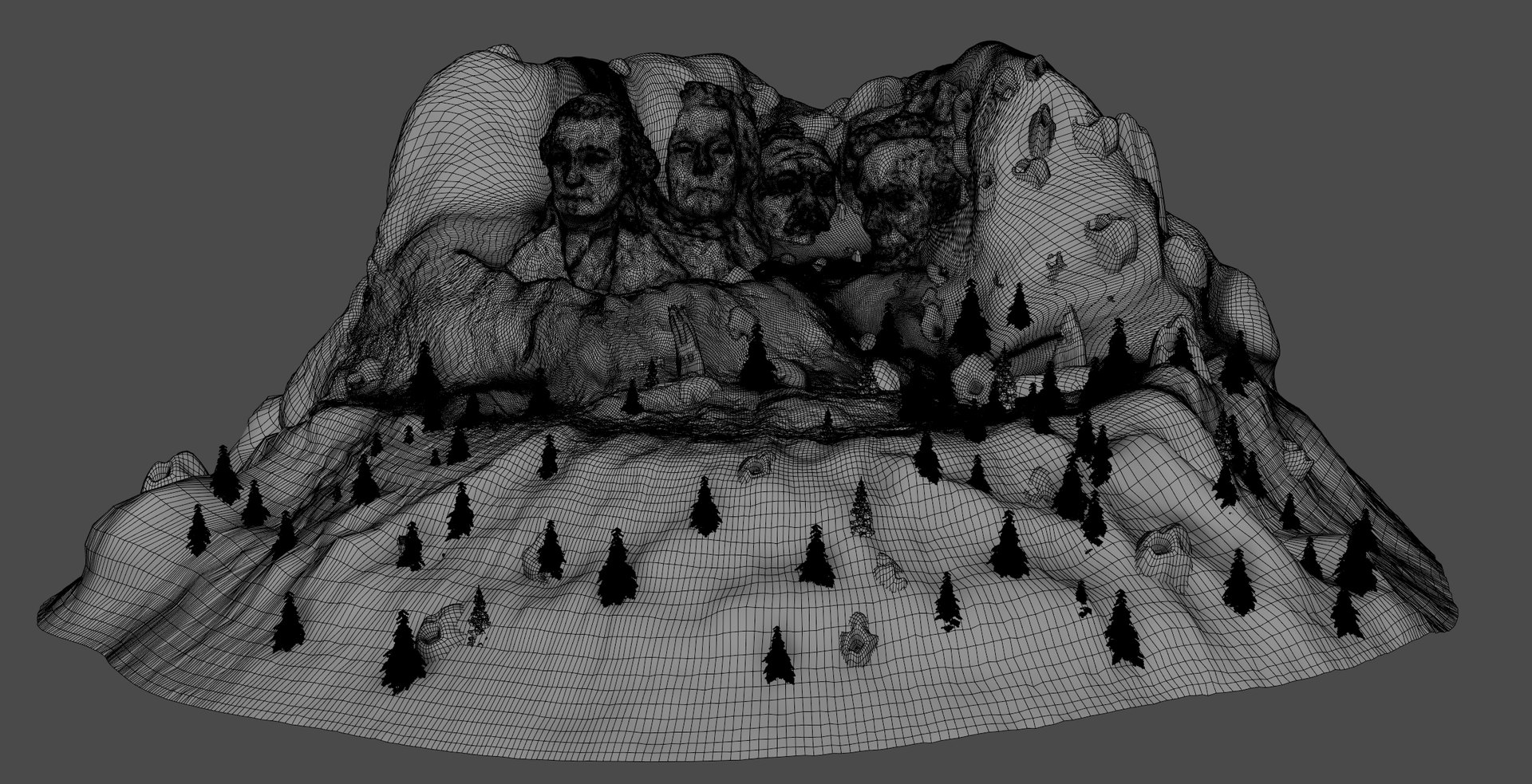 Mount Rushmore 3D Model - TurboSquid 2434586