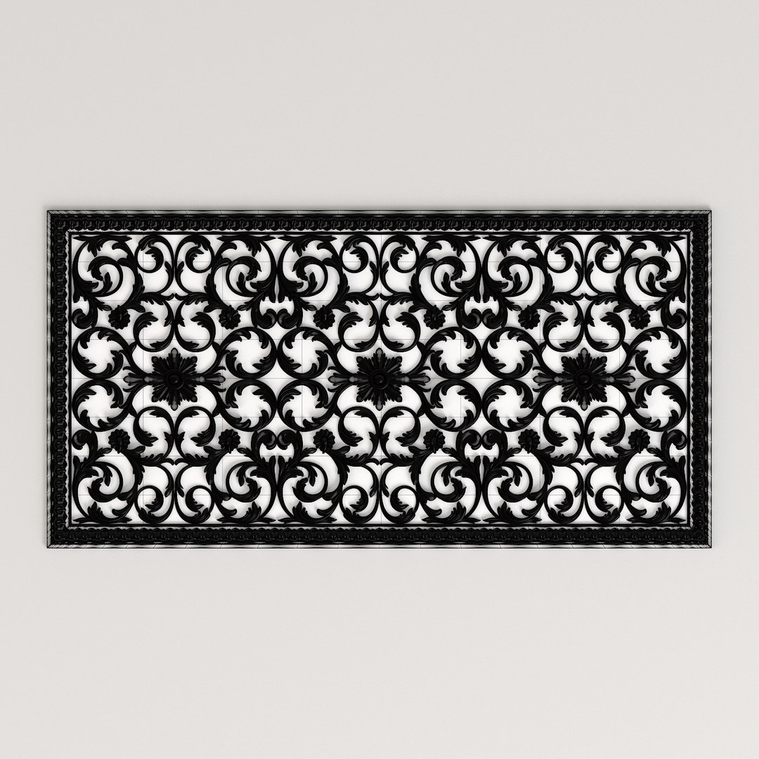 Carved Panel Classic Style 3D Model - TurboSquid 1576576