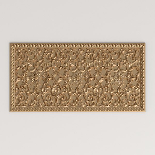 Carved panel classic style 3D model - TurboSquid 1576576