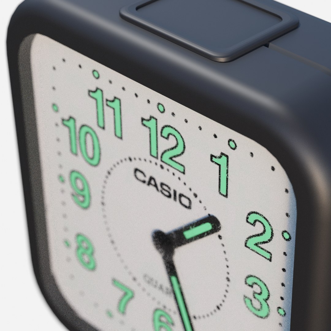 3D Model Casio Alarm Clock - TurboSquid 1500919
